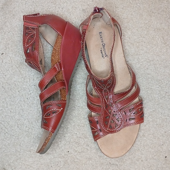 Earth | Shoes | Womens Earth Origins Kingsley Wedge Sandals Sz | Poshmark